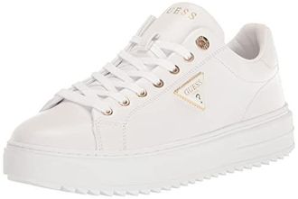 Guess Womens Denesa Sneaker, 7 M US, White 145, 40 EU