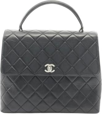 Chanel Sac &agrave; main vintage doccasion - Femme - Pre-owned - Noir - Taille: ONE Size