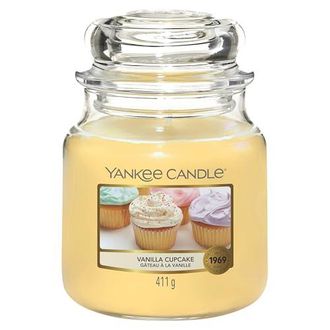 Yankee Candle Company Yankee Candle bougie jarre parfumée | moyenne taille | Gâteau à la vanille | jusquà 75 heures de combustion