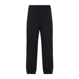 Lanvin Hose mit gesticktem Logo - - Trousers - Herren - Schwarzk - L