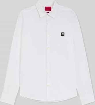 HUGO BOSS Slim Fit Freizeithemd aus Baumwoll-Mix Modell ERMO
