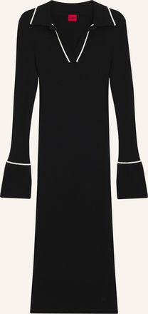 HUGO BOSS Hugo Gestricktes Kleid Samury Slim Fit schwarz