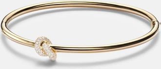 Engelbert Armreif Legacy Knot aus 18kt Gelbgold mit Diamanten