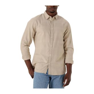 Selected Beiges Geb&uuml;rstetes Hemd f&uuml;r M&auml;nner - - Shirts - Herren - Beige - 2XL