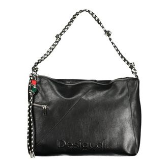 Desigual Femme, Sacs, Noir, Taille: ONE Size Half Logo Leiria 2.0 Bag