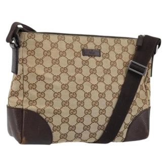 Gucci Sac bandouli&egrave;re GG Canvas Vintage Pre-owned - Femme - Pre-owned - Beige - Taille: ONE Size