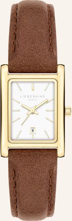 Liebeskind Liebeskind Armbanduhr Aus Echtleder braun