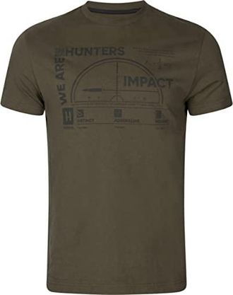 H&auml;rkila | T-Shirt Impact S/S | V&ecirc;tements & &Eacute;quipement de Chasse pour Professionnels | Design Scandinave Haut de Gamme Durable | Willow Green, S