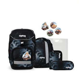 Ergobag Schulranzen-Set Pack Set grau