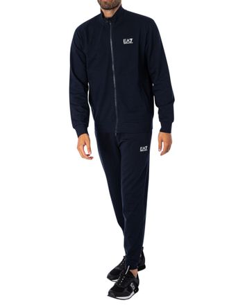 Emporio Armani Herren Trainingsanzug Mit Rei&szlig;verschluss Und Logo Auf Der Brust, Armani Blue, XXL