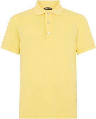Tom Ford Homme, Tops, Jaune, Taille: 2XL Polo Piqu&eacute;