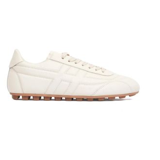 Hogan Wei&szlig;e Ledersneakers Stilvolles Design - - Shoes - Damen - Wei&szlig; - 40 EU