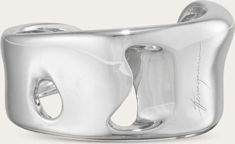 Ferragamo Damen Armreifen Vara-Schnalle (M) Silber