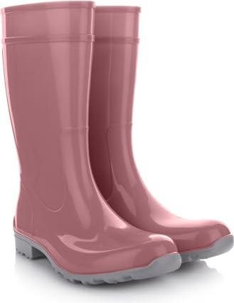 Lemigo Bottes en Caoutchouc pour Dames Imperméables Hautes Bottes de Pluie 967 Ilse (Rose poudré, Système Taille Chaussures EU, Adulte, Numérique, Moyen, 37)