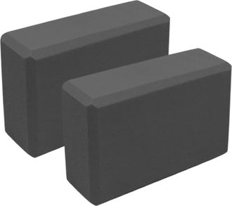 Generico Übungsblock-Set - 2 Premium-Yoga-Blöcke und Keilliege | rutschfeste Werkzeuge für Training zu Hause und im Fitnessstudio | Unterstützung für Yoga-Posi