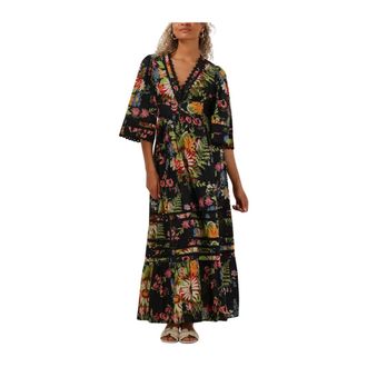 Antik Batik Elegantes Lisa Long Kleid - - Dresses - Damen - Mehrfarbig - XS