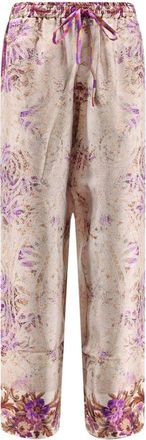 Pierre-Louis Mascia Femme, Pantalons, Rose, Taille: 40 FR Aloe Wide Pantalons