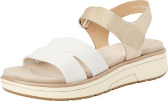Ara Damen Lucca Sandale, Weiss,Sand, 40 EU