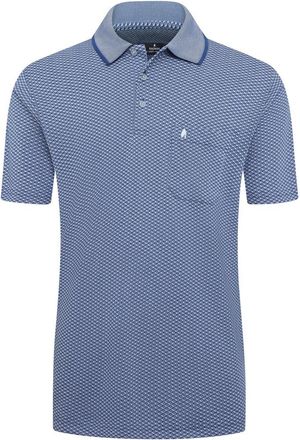 Ragman Pflegeleichtes Poloshirt mit Brusttasche und 3D-Print in