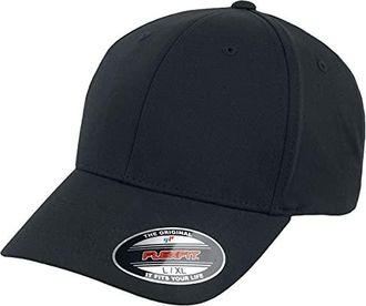 Flexfit Unisex-Adult Alpha Shape Baseball Cap, Black, L/XL