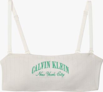 Calvin Klein Brassi&egrave;re brod&eacute;e &agrave; logo en coton