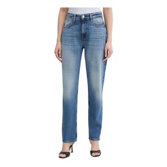 Guess Jean Mom Taille Haute - Femme - Jeans - Bleu - Taille: W24 L30