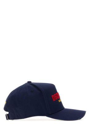 Dsquared2 Navy Exterior: Cotton Cappelli Hat