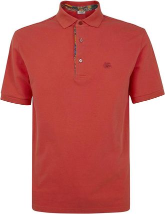 Etro Homme, Tops, Orange, Taille: 2XL Polo Chemises