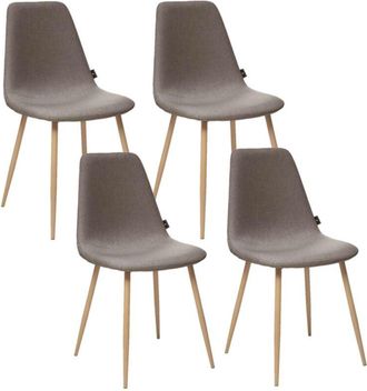 Atmosphera Atmosphera - Lot de 4 - Chaise design scandinave Roka