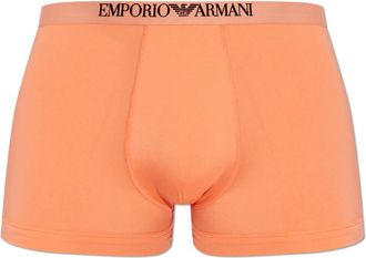 Emporio Armani Homme, Sous-v&ecirc;tements, Orange, Taille: M Boxers Logo