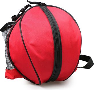 Walmeck Sportball Rund Tasche Basketball Umhängetasche Fußball Fußball -Fußball -Volleyball Tragetasche Reisetasche Männer Frauen Im Freien (Rot)