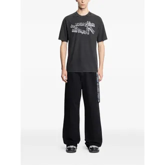 44 Label Group Graphic Print Cotton T-Shirt - Black