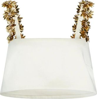 Retrof&ecirc;te Femme, Tops, Blanc, Taille: 38 FR Sinead Floral Embellished Top