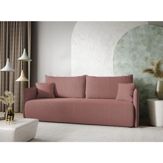 Fun M&ouml;bel Sofa 2-Sitzer mit Schlaffunktion calgary Stoff Curio Rose