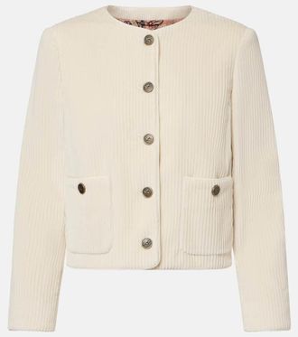 Etro Veste en velours de coton côtelé