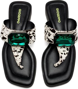 Gioseppo Griegas Sandalen aus Leopardenleder, Merrimac, Kuh, 39 EU