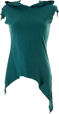 vishes Alternative Bekleidung - Zipfelshirt mit Zipfelkapuze aus Baumwolle t&uuml;rkis 34-36