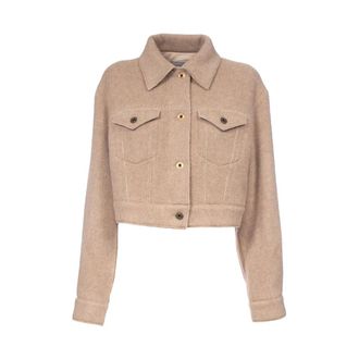 Jacob Cohen Kurze Jacke aus Wollmischung - - Jackets - Damen - Beige - XS