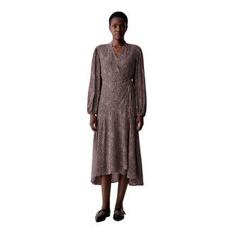 Marc O'Polo Ausgestelltes Wickelkleid - - Dresses - Damen - Mehrfarbig - M