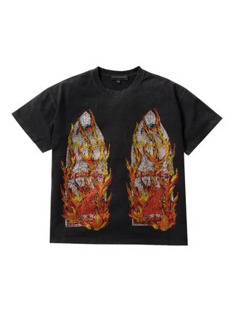 Who Decides War by Ev Bravado t-shirt &agrave; ornements - Noir