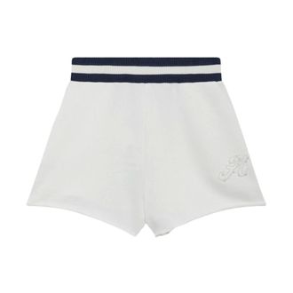 Autry Femme, Sport, Blanc, Taille: 36 FR Cotton Shorts with Logo
