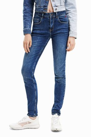 Desigual Womens Denim_LIA 5008 Casual Pants, Blue, 36