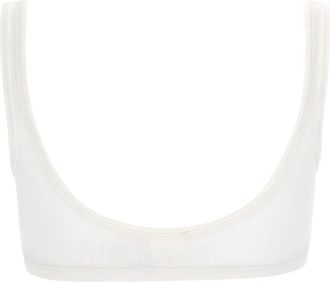 Diesel Cotton-Elastane Bralette - White