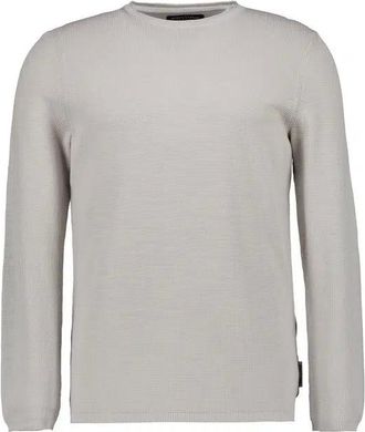 Marc O'Polo Herren Pullover grau Baumwolle unifarben