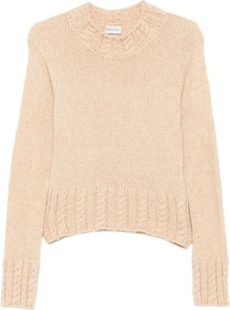 Moncler Logo-patch Cable-knit Sweater