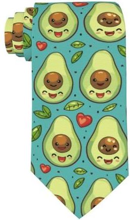Generic Avocat Kawaii Cravatte Décontractée Cravates Polyvalente Cravate Pour Accessoires Bureau Événements