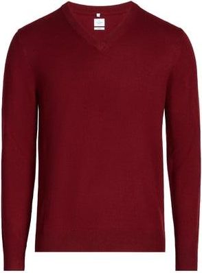 Au Printemps Paris Kaschmir - Red V -Neck