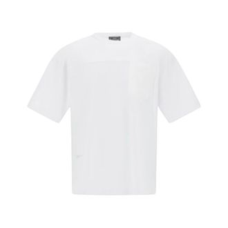 Herno Compact Jersey And Nylon Maestro T-Shirt - - Tops - Herren - Wei&szlig; - S