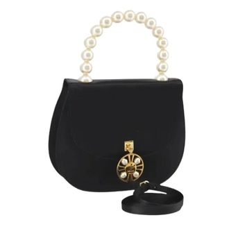 Celine Sac &agrave; main mini en satin Pre-owned - Femme - Pre-owned - Noir - Taille: ONE Size