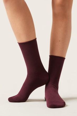 Calzedonia Kurze Socken Mit Cashmere Bordeaux